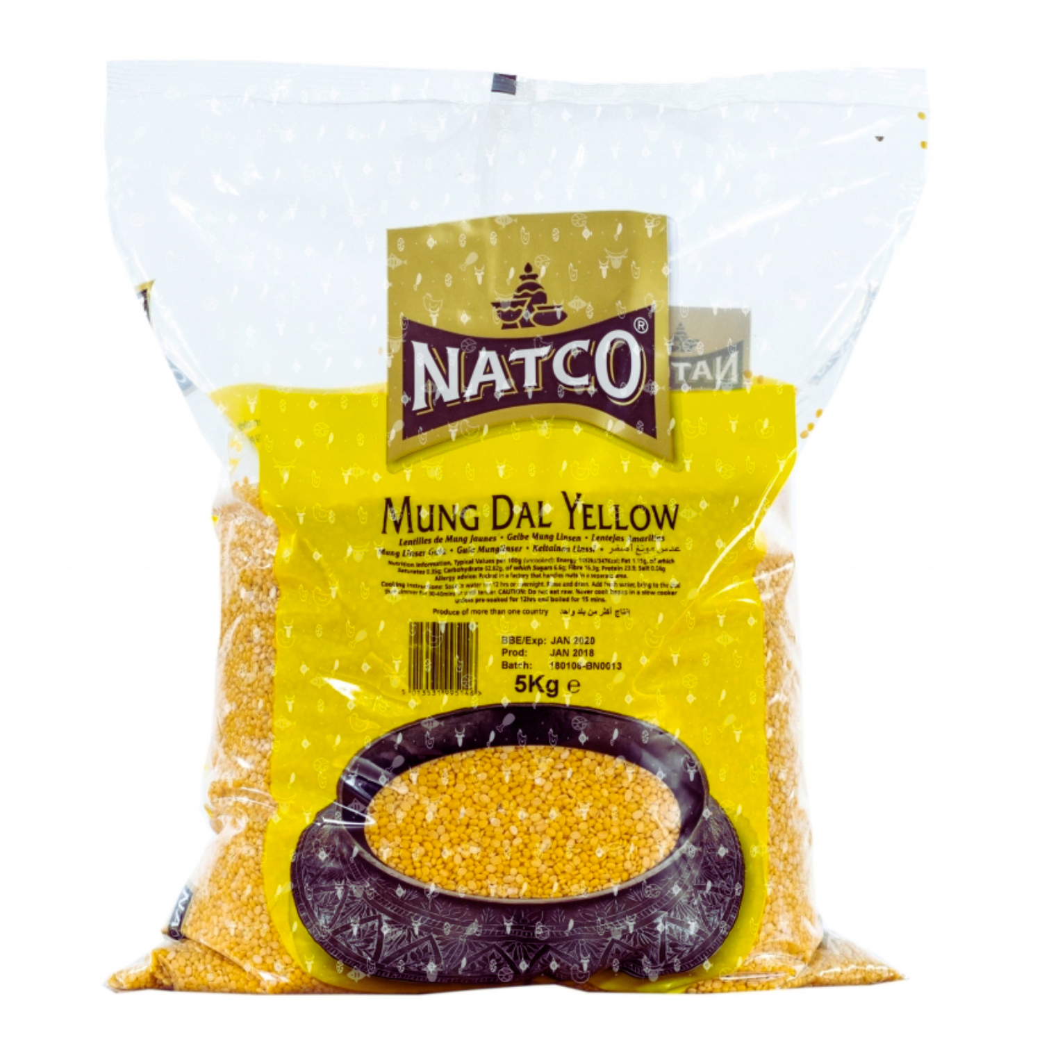 Mung Dal Yellow 5kg – SK Foods Ltd